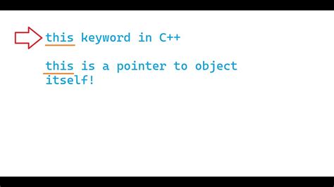 The This Keyword Pointer In C Youtube