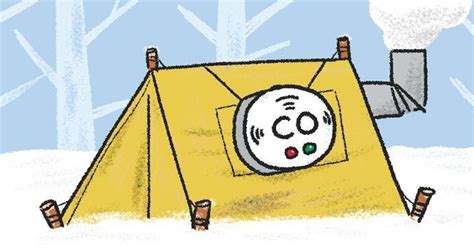 리빙포인트 겨울 캠핑에는 일산화탄소 경보기