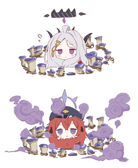 Hina And Iroha Blue Archive Drawn By Youbi Ver Sd Danbooru