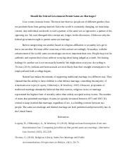 Making Sense Of Arguments Discussion Docx Should The Federal Government Permit Same Sex