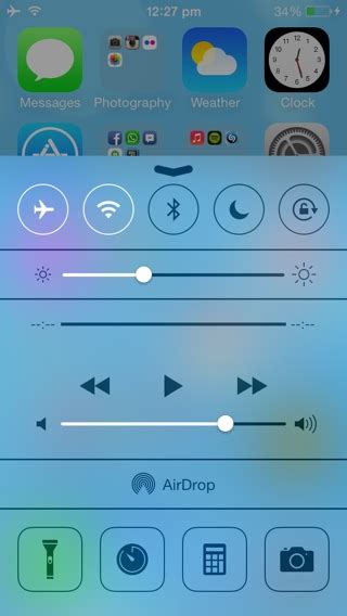 how to turn off blur effect in ios 7