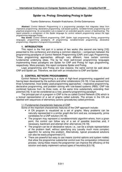 Pdf Spider Vs Prolog Simulating Prolog In Spider