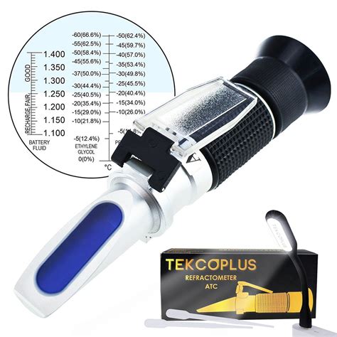 Retk 66 Automotive Refractometer Ethylene Propylene Glycol Battery Fluid Sg 1 100~1 400kg L