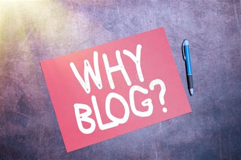 Sign Displaying Why Blogquestion Concept Meaning Reason Why Regularly Records Their Thoughts Or