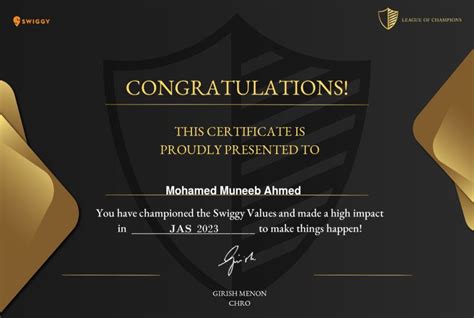 Mohammed Muneeb Ahmed On Linkedin Thank You Swiggy For The Wonderful