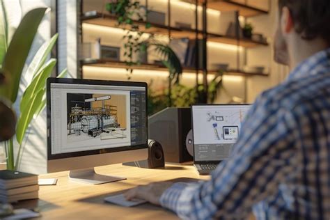 Virtual Industrial Designer Creating 3d Models Of Machinery Refining Prototypes Sharing Designs
