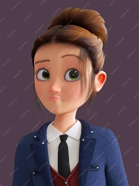 Premium Photo 3d Model Girl Young Woman