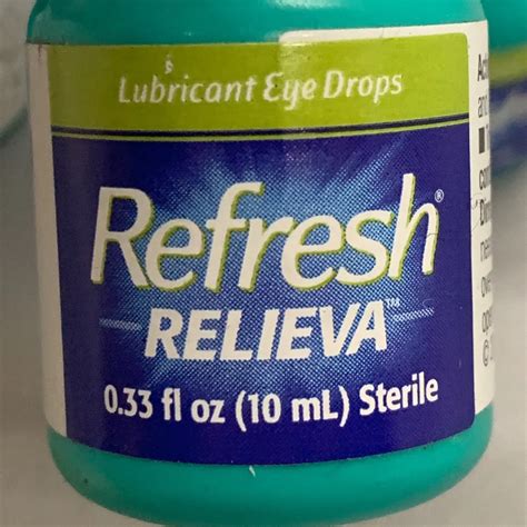 Refresh Relieva Lubricant Eye Drops Fl Oz 10ml Sterile 44 Off