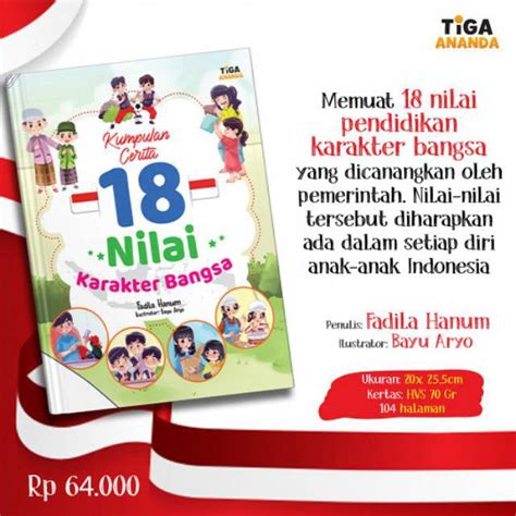 Jual Buku Kumpulan Cerita 18 Nilai Karakter Bangsa Shopee Indonesia