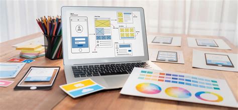 Premium Photo Digital And Paper Wireframe Designs For Web Or Mobile App Ui Ux Display On