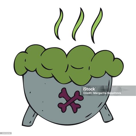 무서운 위험한 마녀 가마솥 양조 물약 독 벡터 장식 요소 색상 일러스트 가마솥에 대한 스톡 벡터 아트 및 기타 이미지 가마솥 가을 개체 그룹 Istock