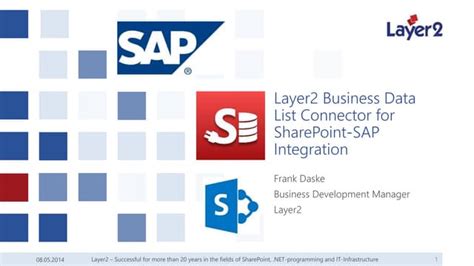 Sharepoint Sap Integration And Synchronization Via Netweaver And Odata Ppt
