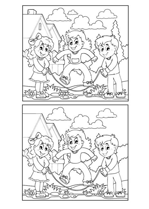 Найти отличия распечатать картинки для детей Аналогий нет Jeux Des 7 Erreurs Jeux Des