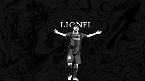 Cool Messi Logo Wallpaper