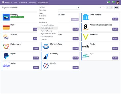 odoo website openpay payment acquirer user guide