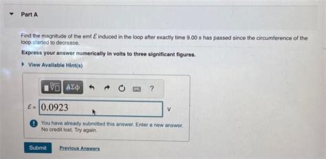Solved Shrinking Loop A Circular Loop Of Flexible Iron Wire