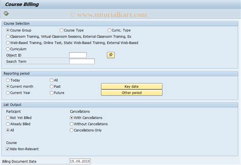 LSO PV17 SAP Tcode Billing