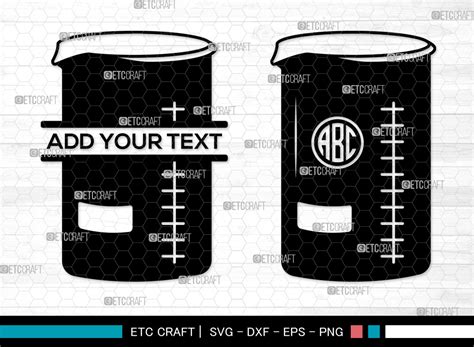 Beaker Svg Monogram Beaker Silhouette Graphic By Pixel Elites