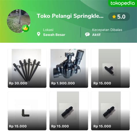 Toko Toko Pelangi Springkler Online Produk Lengkap And Harga Terbaik
