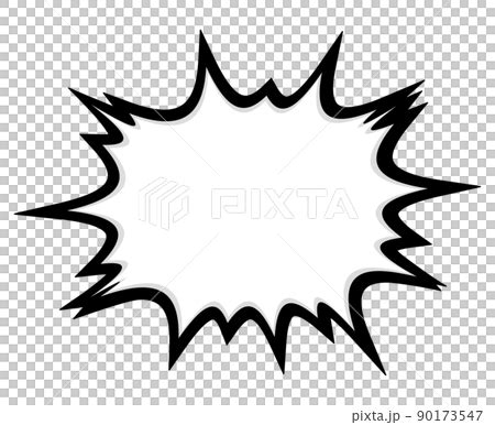Simple Thick Jagged Speech Bubble Stock Illustration [90173547] Pixta