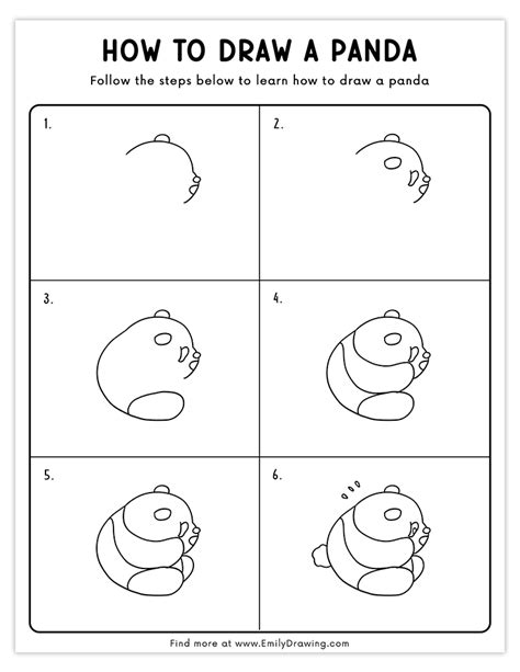 How To Draw Cute Panda Face