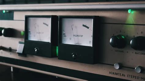 Analog Sound Level Meters Of Audio Signal On A Homemade Vintage Tube