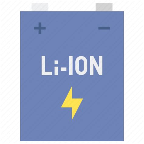 Lithium Ion Li Battery Icon Download On Iconfinder