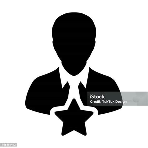 스타 아이콘 벡터 남성 사용자 사람 프로필 아바타 상징 문양 그림에서 고객 등급 개념에 대한 스톡 벡터 아트 및 기타 이미지