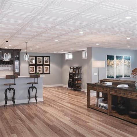 Vinyl Ceiling Tiles The Home Depot