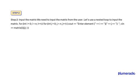 Solved Write A Program That Sorts The Odd Rows Of A Square Matrix In Descending Order And Even