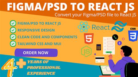 Convert Psd And Figma To React Js Using Tailwind Css By Samiulislamt