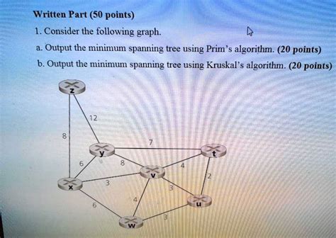 Get Answer Written Part 50 Points 1 Consider The Following Graph