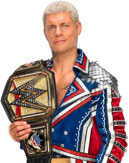 Cody Rhodes Wwe Championship 2024 Png Render 1 By Superajstylesnick On