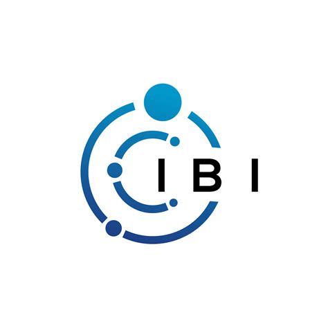 Ibi Letter Technology Logo Design On White Background Ibi Creative
