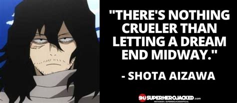 Top Ten Shota Aizawa Quotes The Best Eraserhead Quotes