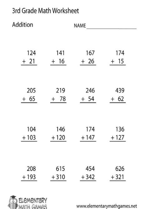 3rd Grade Math Printable Flashcards