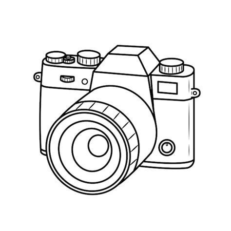 Premium Vector Camera Line Art