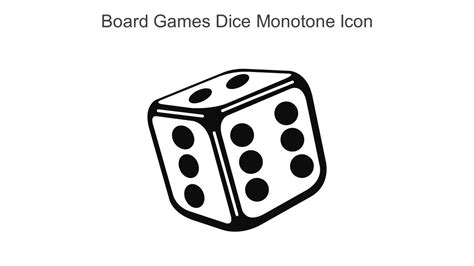 Board Games Dice Monotone Icon In Powerpoint Pptx Png And Editable Eps Format PPT Template
