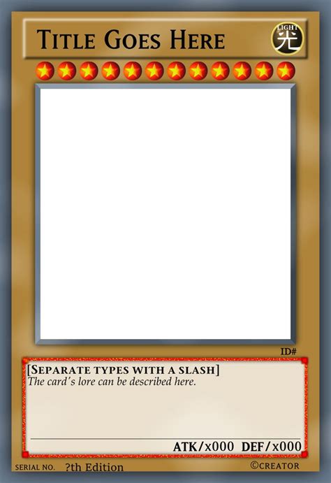 Yu Gi Oh Card Creator