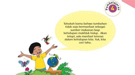 Kunci Jawaban Tema Kelas Halaman Manfaat Tumbuhan Bagi Makhluk Hidup