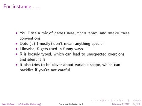 modeling social data lecture 3 data manipulation in r ppt
