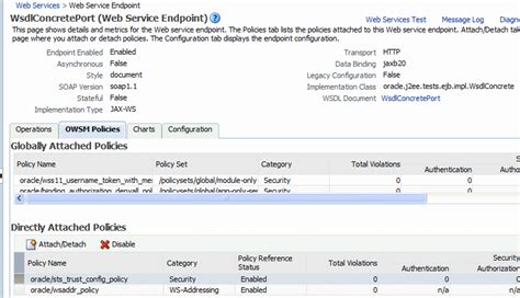 Managing Web Service Policies