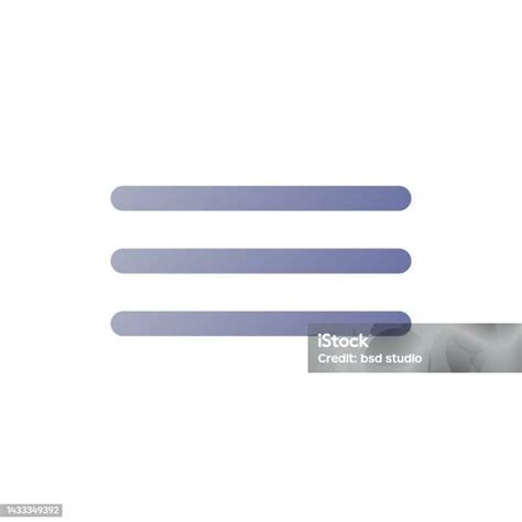 Hamburger Menu Button Pixel Perfect Flat Gradient Color Ui Icon Stock Illustration Download