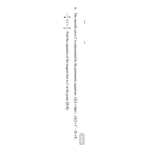Solved The Smooth Curve C ﻿is Represented By The Parametric