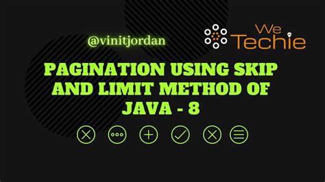 Pagination Using Skip And Limit Method Of Java 8 Youtube