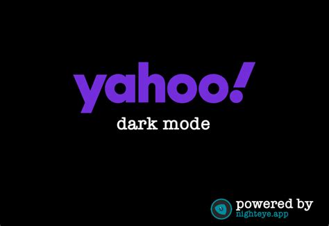 Yahoo Dark Mode Search Protect Your Eyes In 2021