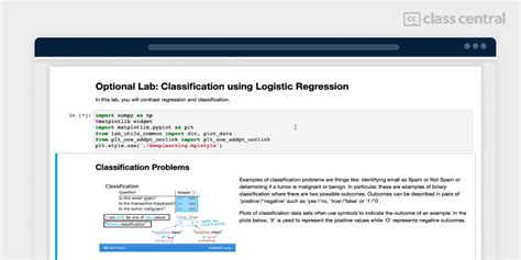 Review Supervised Machine Learning Part 1 Of Machine Learning Specialization — Class Central