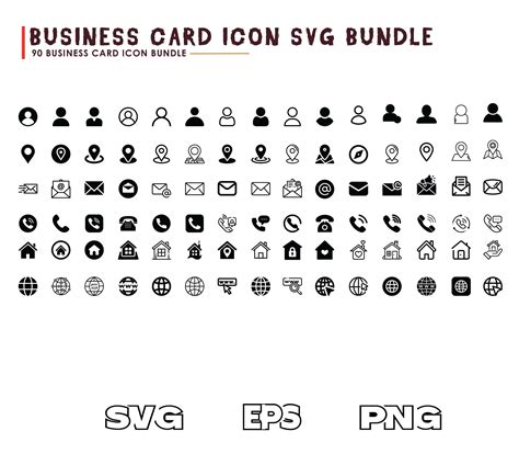 Business Card Icons And Social Media Icons Business Icons Phone Number
