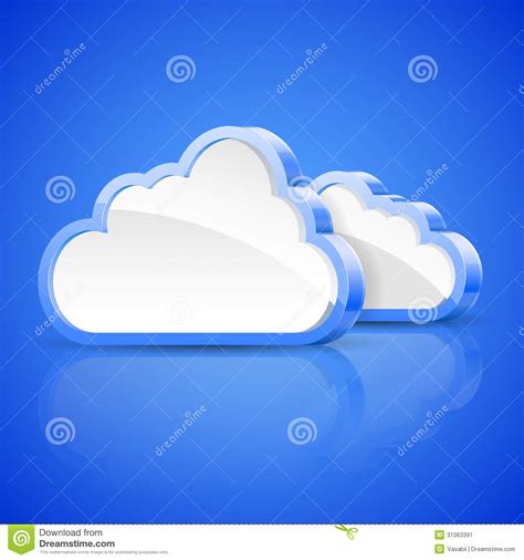 Abstract Cloud Stock Vector Illustration Of Blue Equipment 31363391