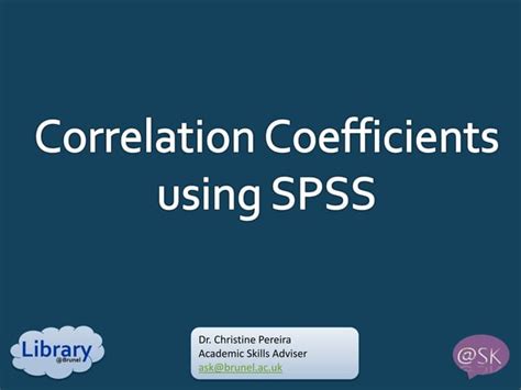 Correlations Using Spss Pdf